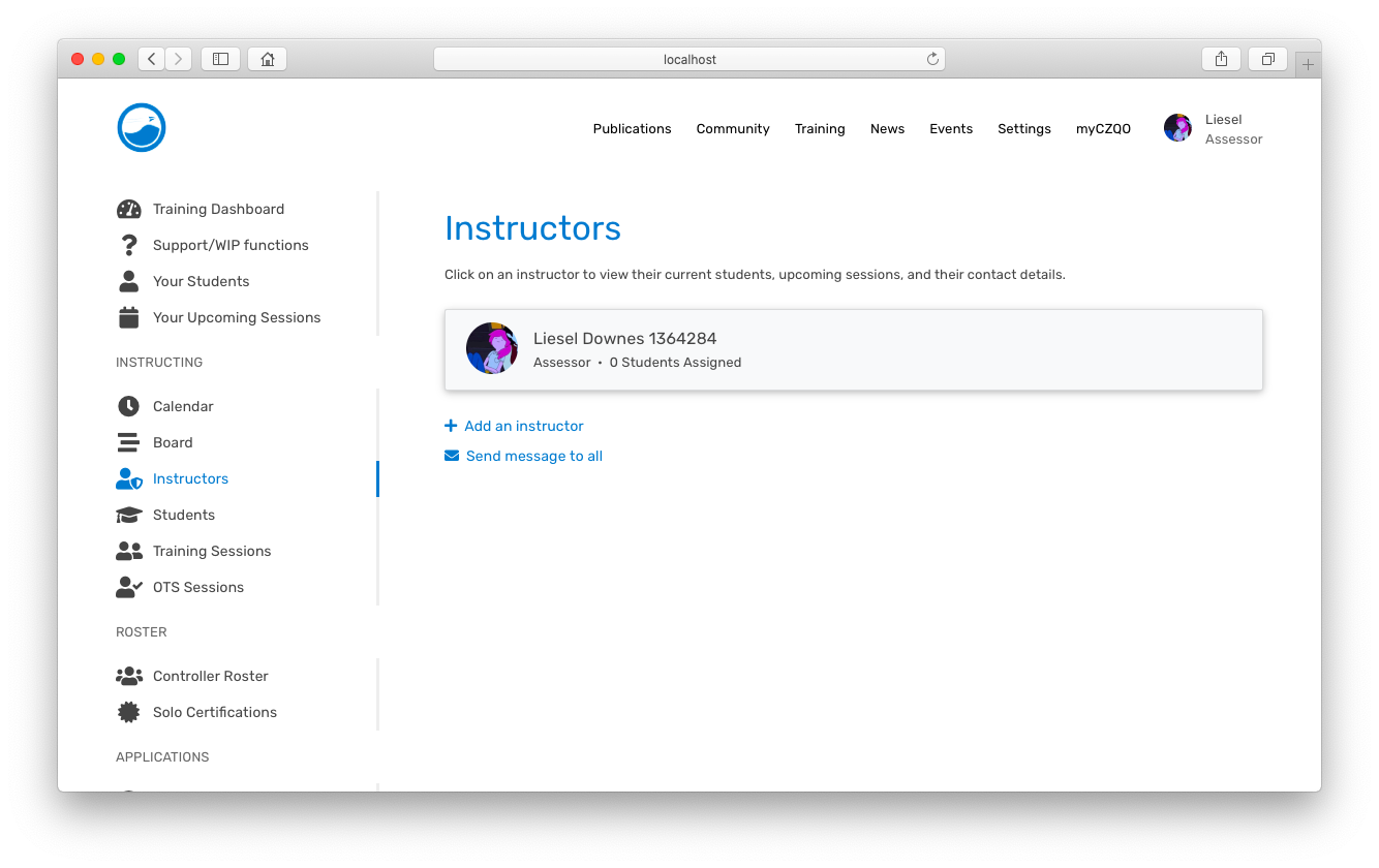 Training admin guide - Gander OCA Knowledge Base